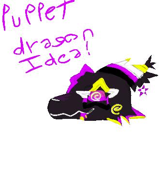 non-binary puppet dragon idea - ibisPaint