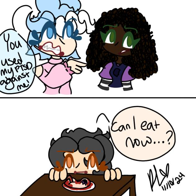 just let her eat, jeez - ibisPaint