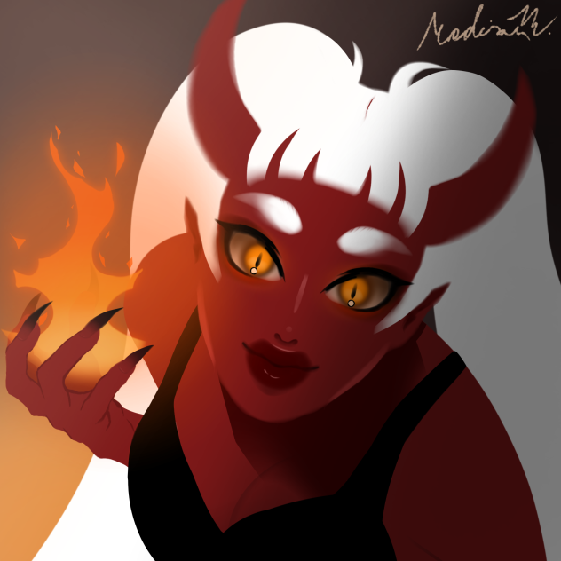 Demon Lady mwahaha - ibisPaint