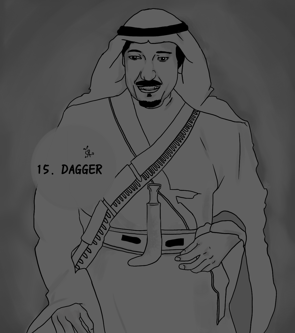 inktober Day 15. DAGGER - ibisPaint