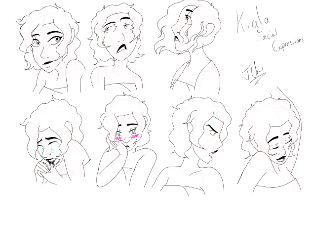 Kiala Facial expressions - ibisPaint