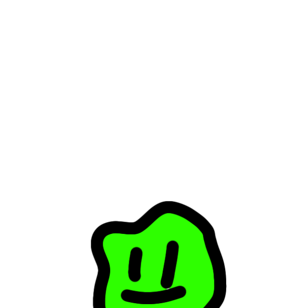 silly little slime jumping - ibisPaint