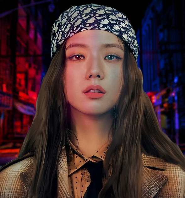 Jisoo Kim neon edit - ibisPaint