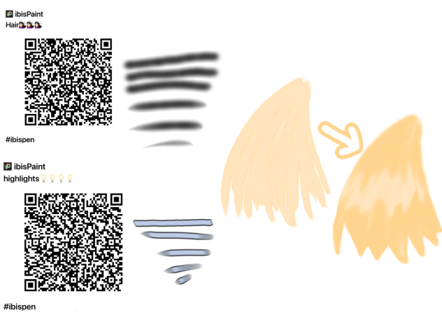 Hair brushes (fixed) - ibisPaint