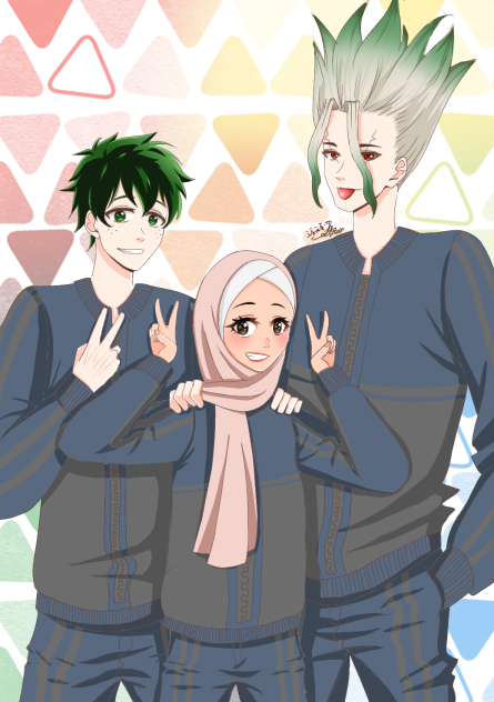 me& senku &deku - ibisPaint