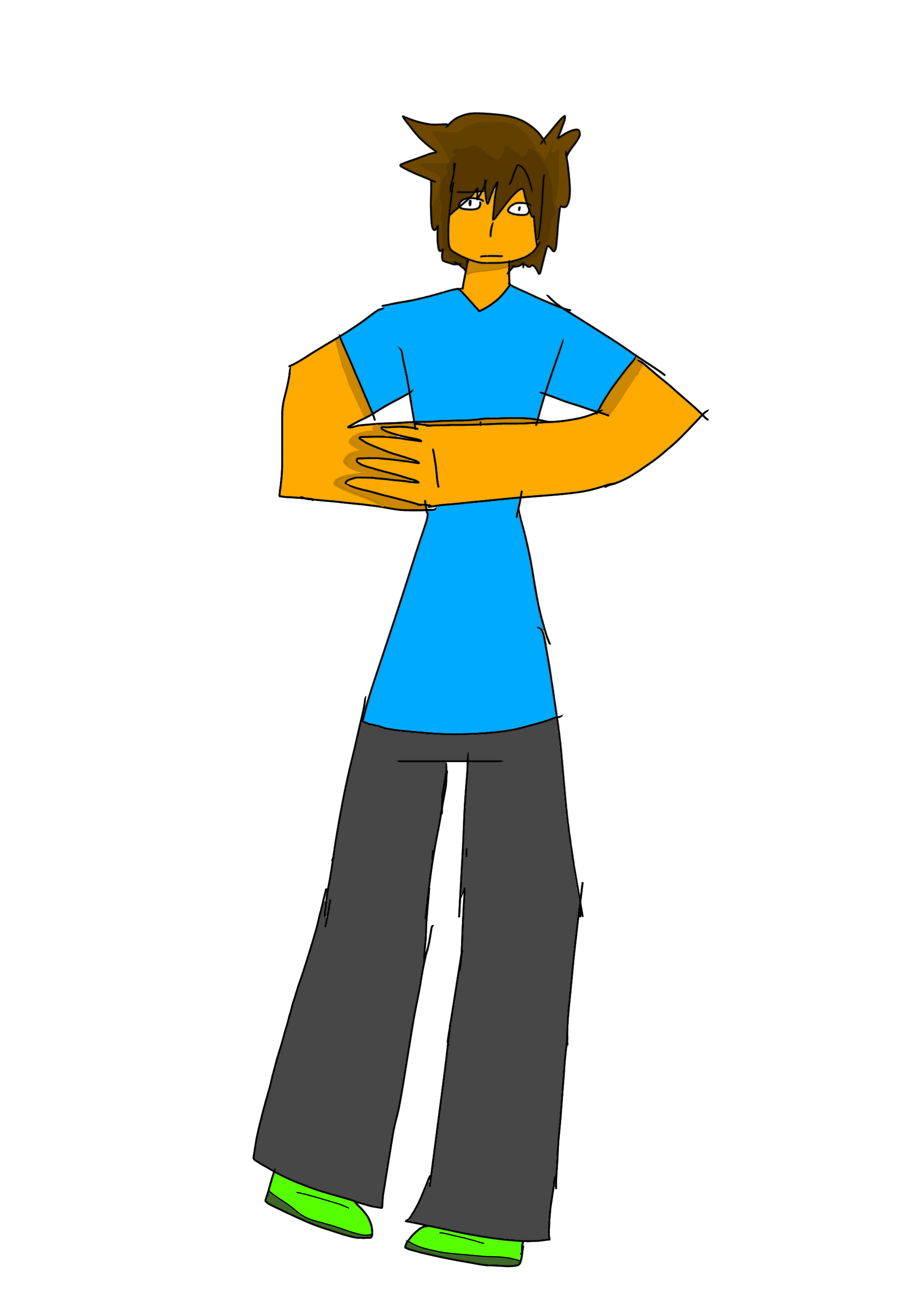 Yay finally a human character - ibisPaint