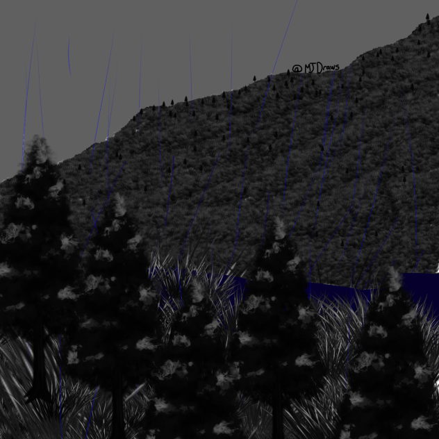 Rainy Mountains - ibisPaint