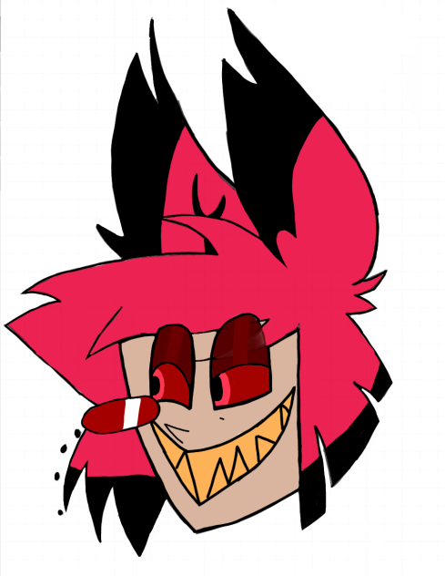 Alastor First Attempt finish art - ibisPaint