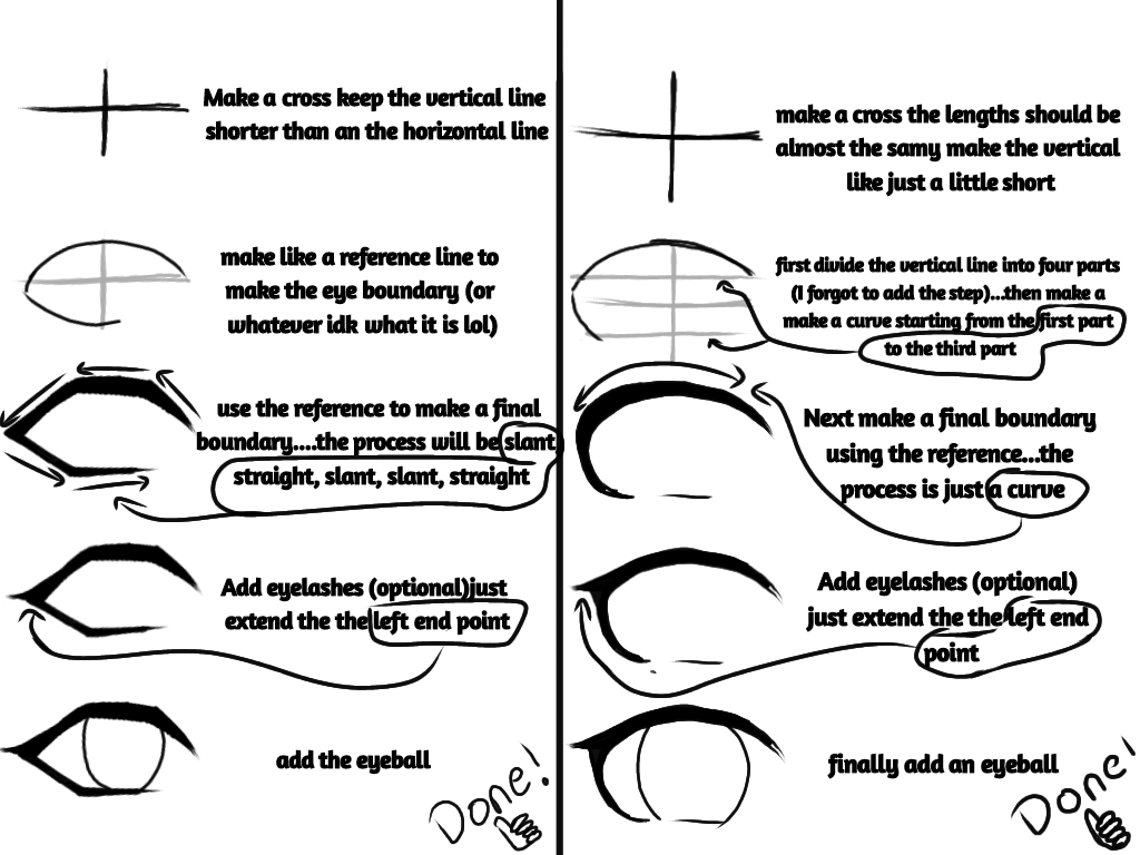 eye tutorial 2 types - ibisPaint