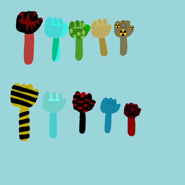 admin gloves and normal gloves - ibisPaint