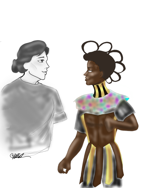 Bucky and Shuri - ibisPaint