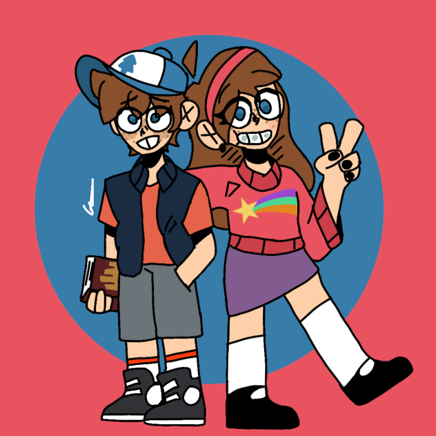 Mabel and Dipper Pines - ibisPaint