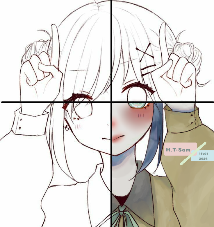 collab painting with friends - ibisPaint