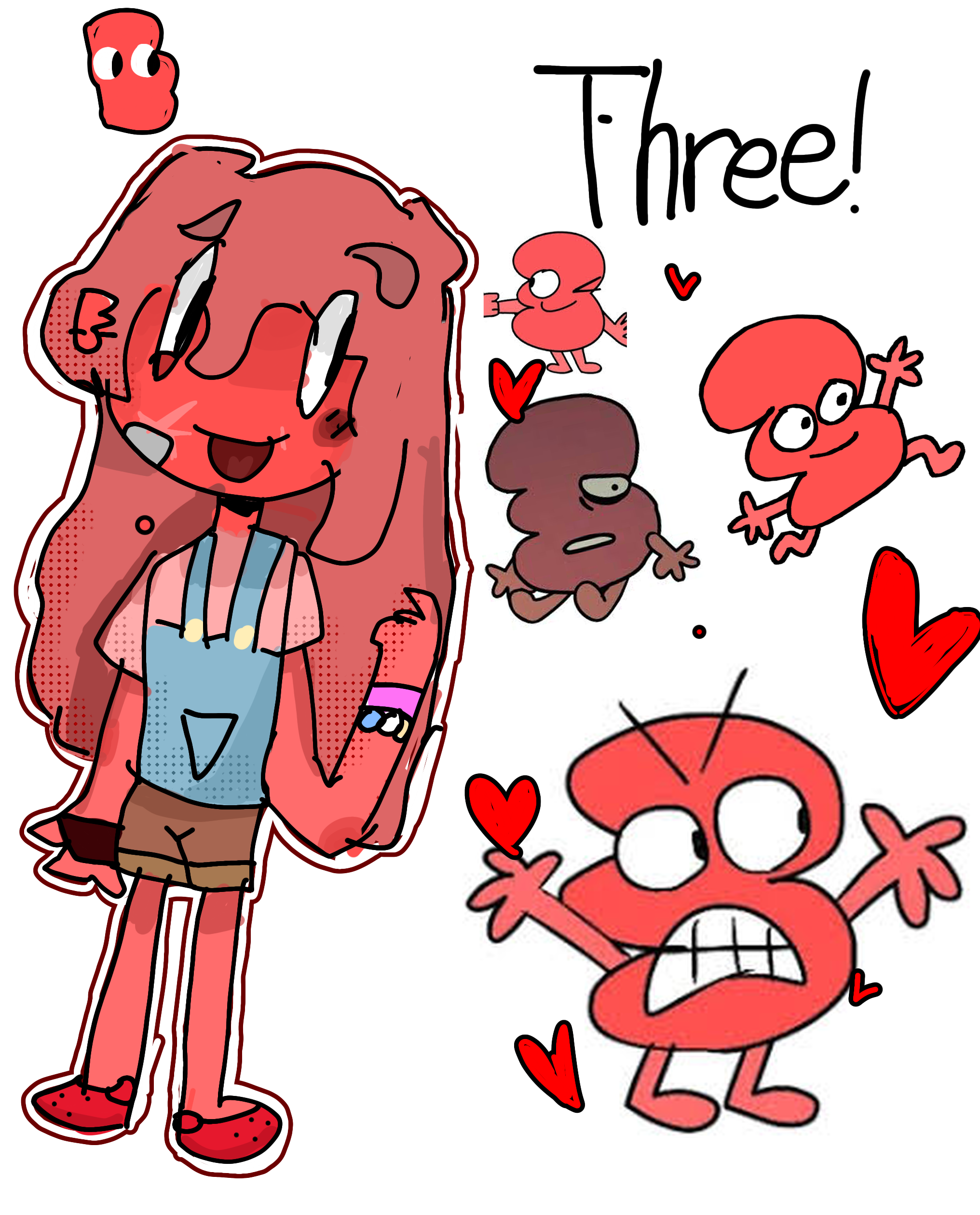 Three humanized (my precious) - ibisPaint