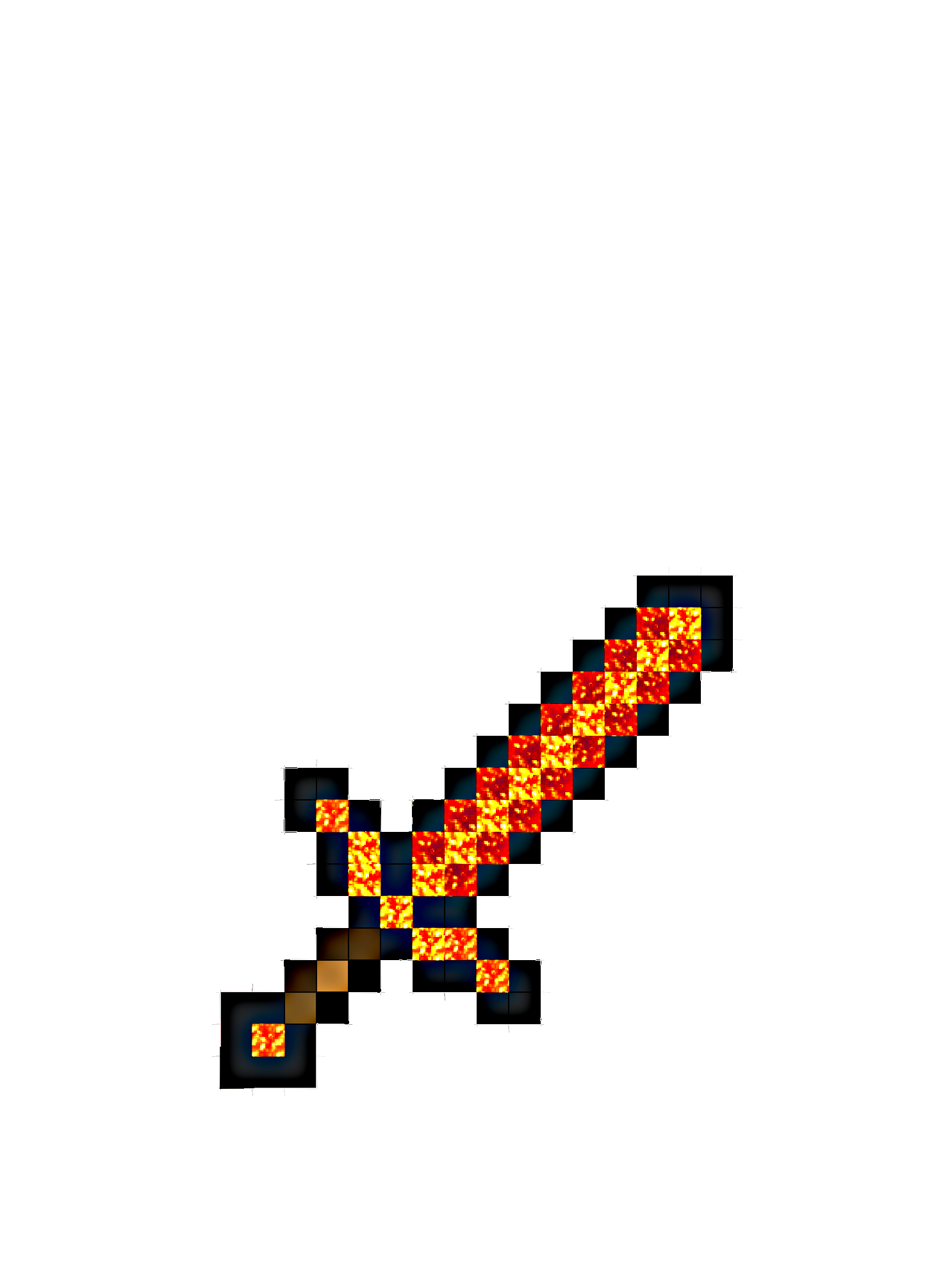 Minecraft magma sword - ibisPaint