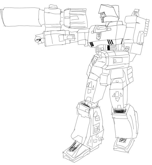 speed draw of Megatron - ibisPaint