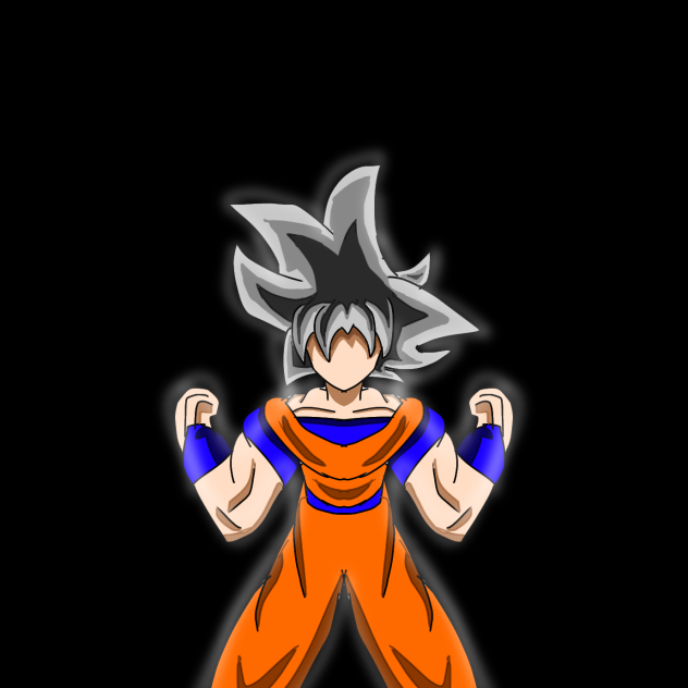 Goku ultra instinct power up . - ibisPaint