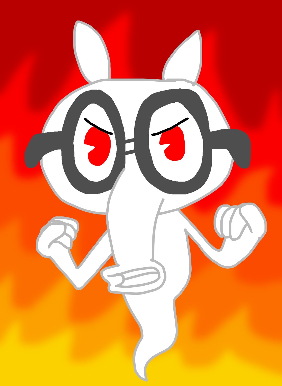 Angry Ghost Sniffles - ibisPaint