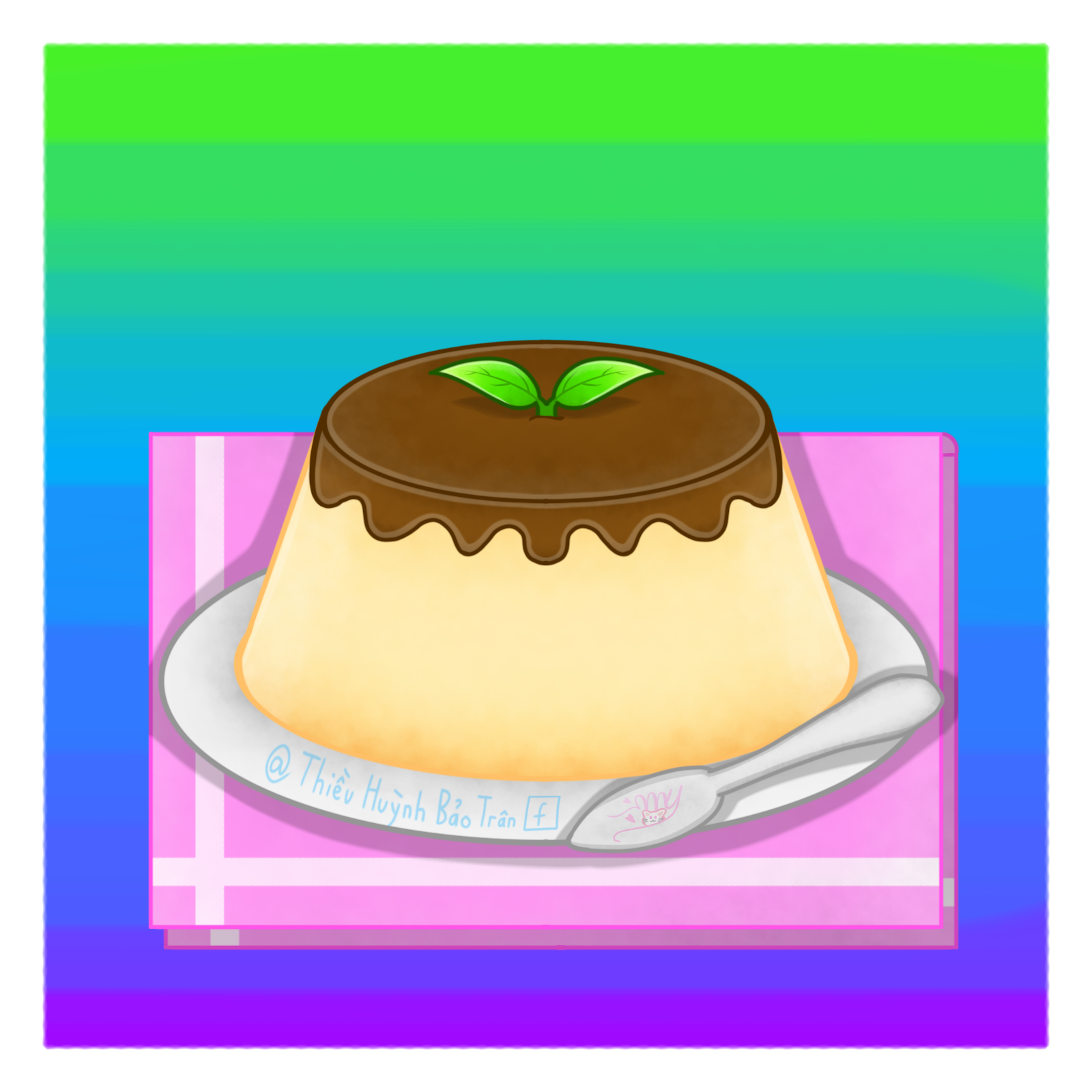 Bánh flan - ibisPaint