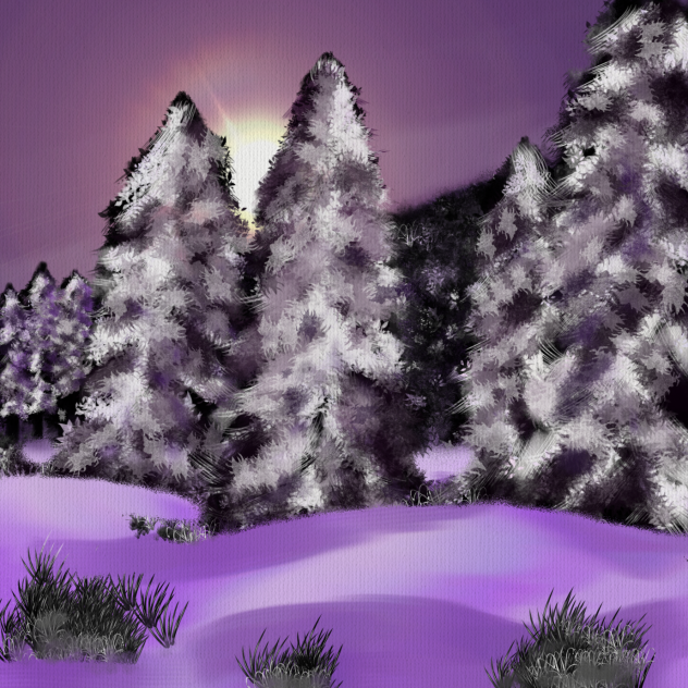 Winter landscape - ibisPaint