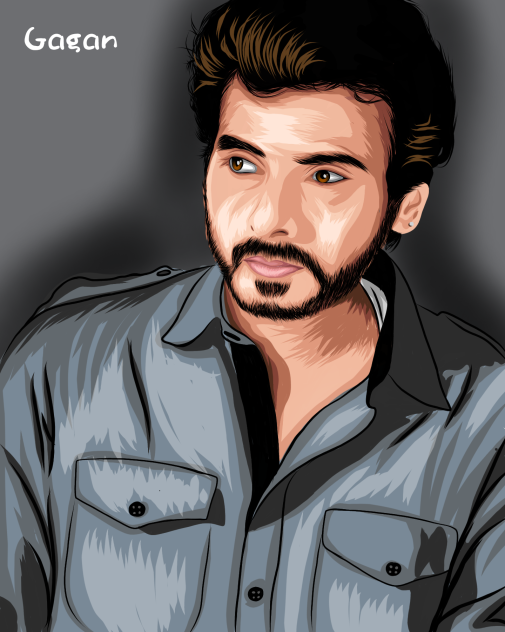 Vector Art of Munna bhaiya - ibisPaint