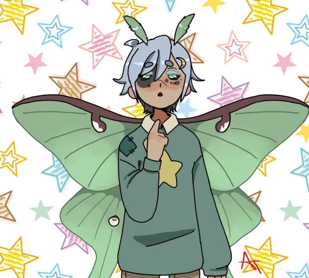 Moth girl - ibisPaint