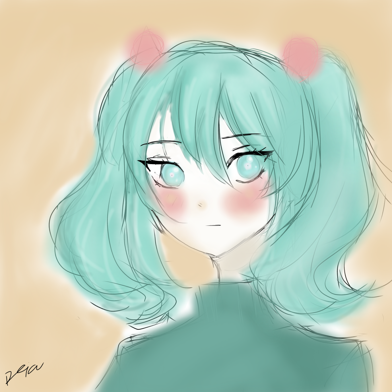Lovely Miku - ibisPaint