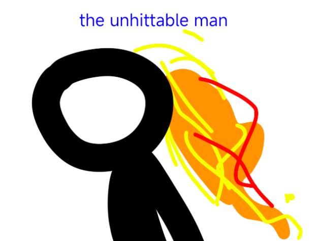 the unhittable man - ibisPaint