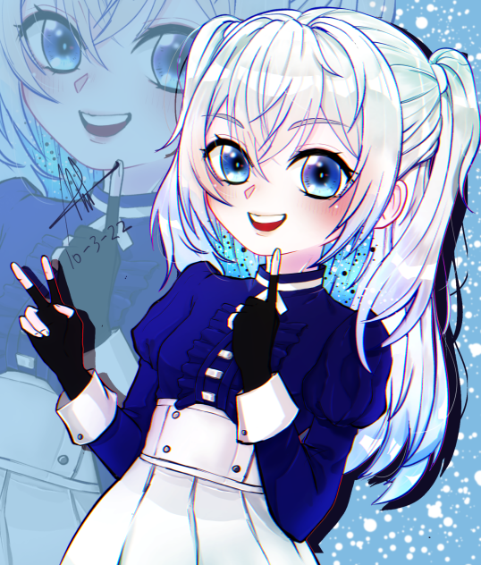 Blue girl - ibisPaint