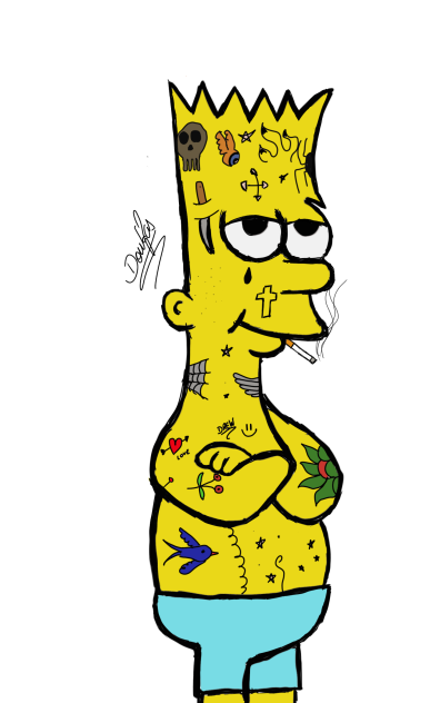 Bart tatoo - ibisPaint