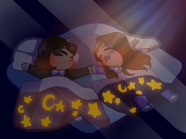Lulu and malika sleeping together - ibisPaint
