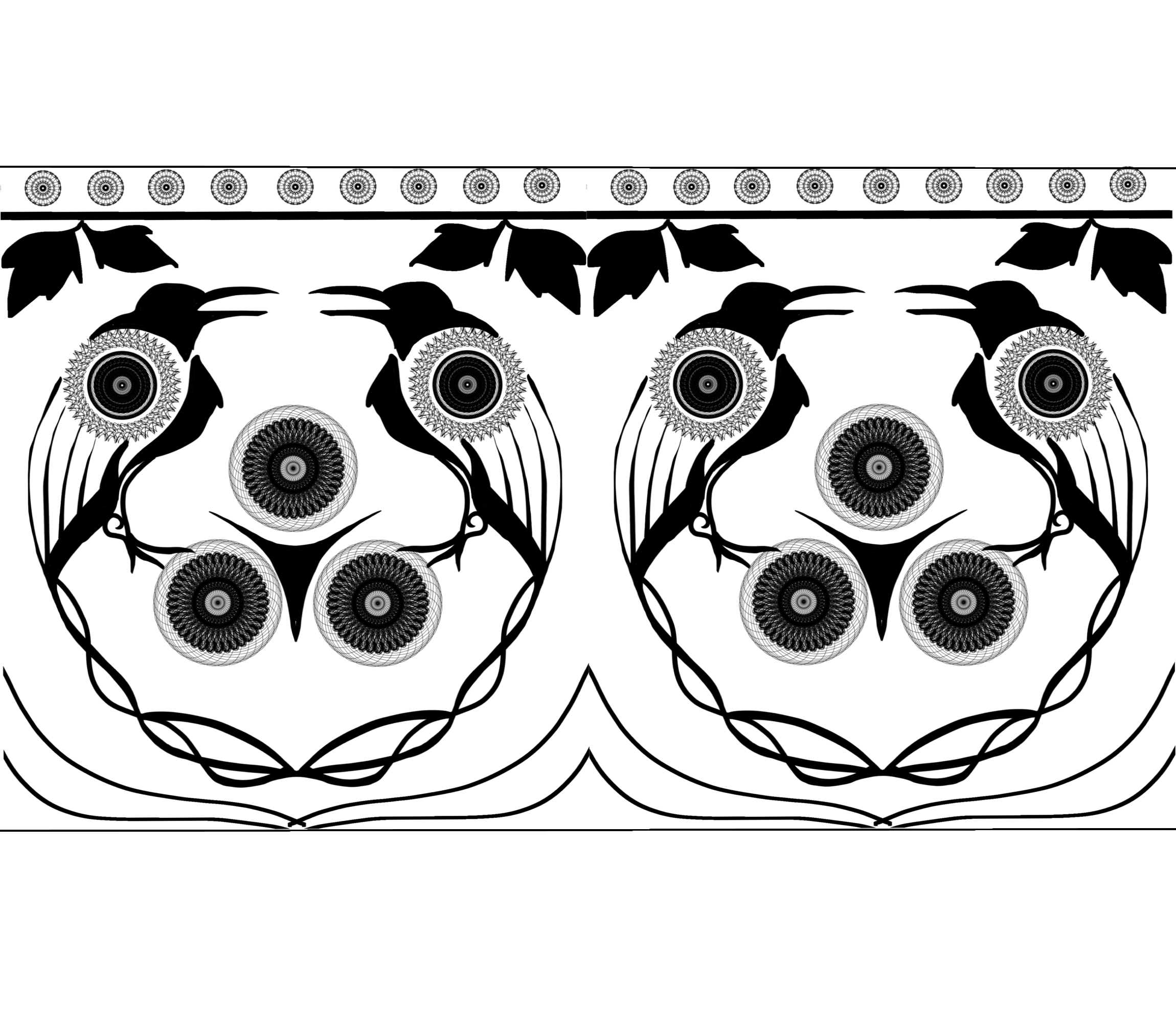 Black and White Nordic Pattern - ibisPaint