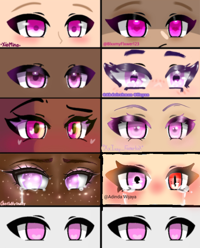 Pingk eye gacha collaboration,a im join - ibisPaint