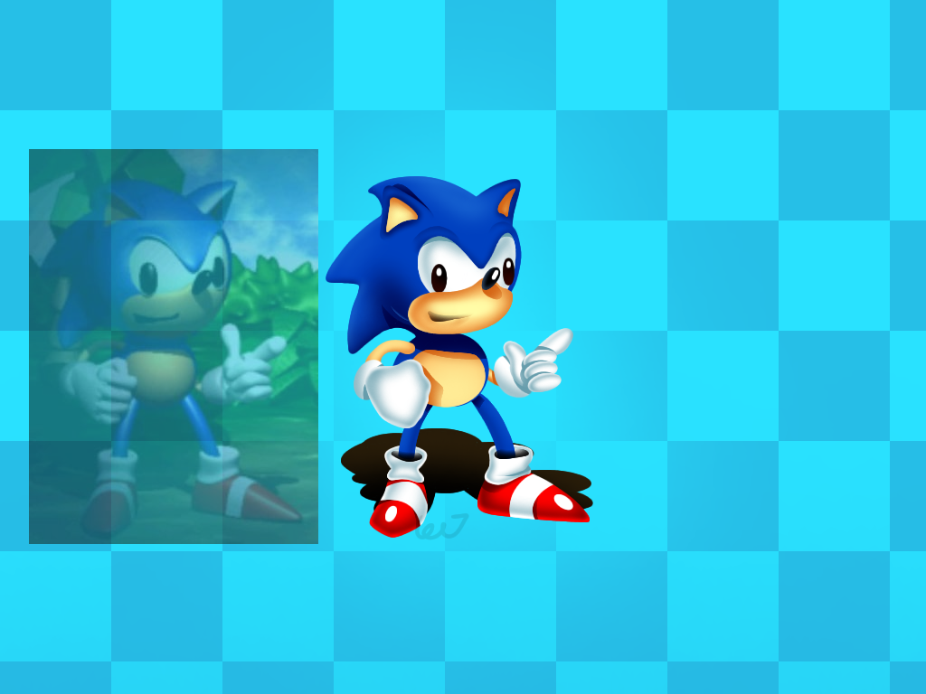 Sonic 3D Blast Render (Classic Style) - ibisPaint