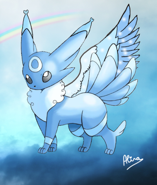 Flying Eeveelution +Breezeon+ - ibisPaint