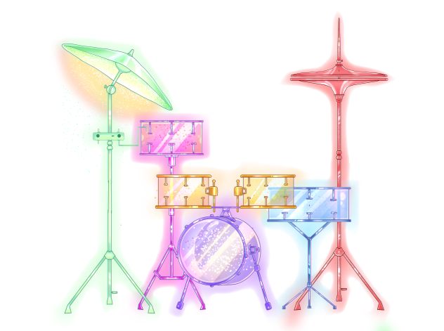 Drum Set LED - ibisPaint