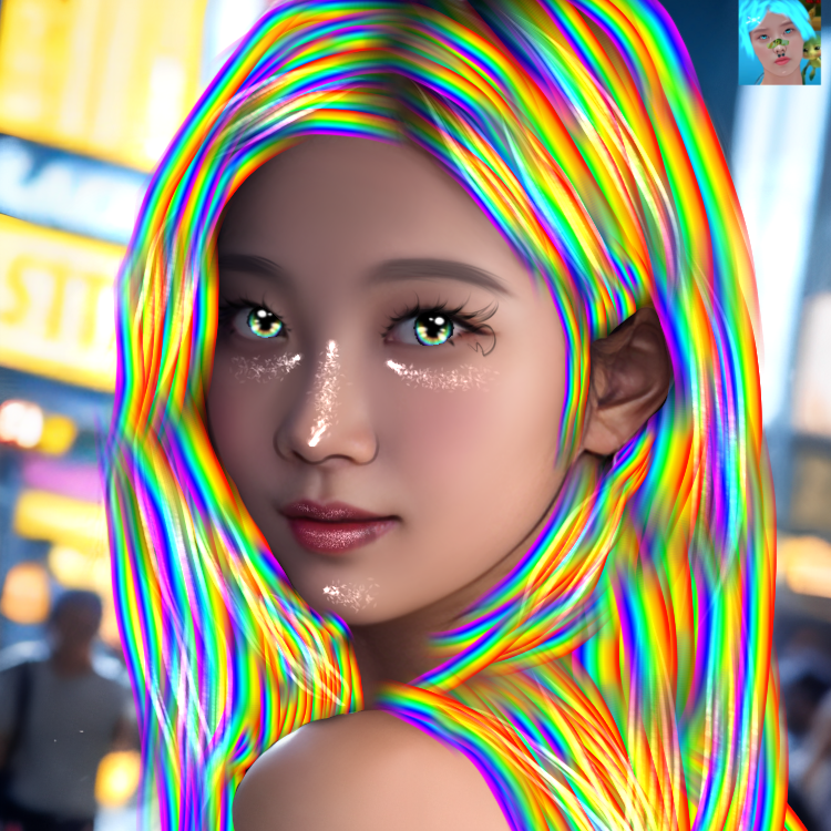 smudge edit rainbow - ibisPaint