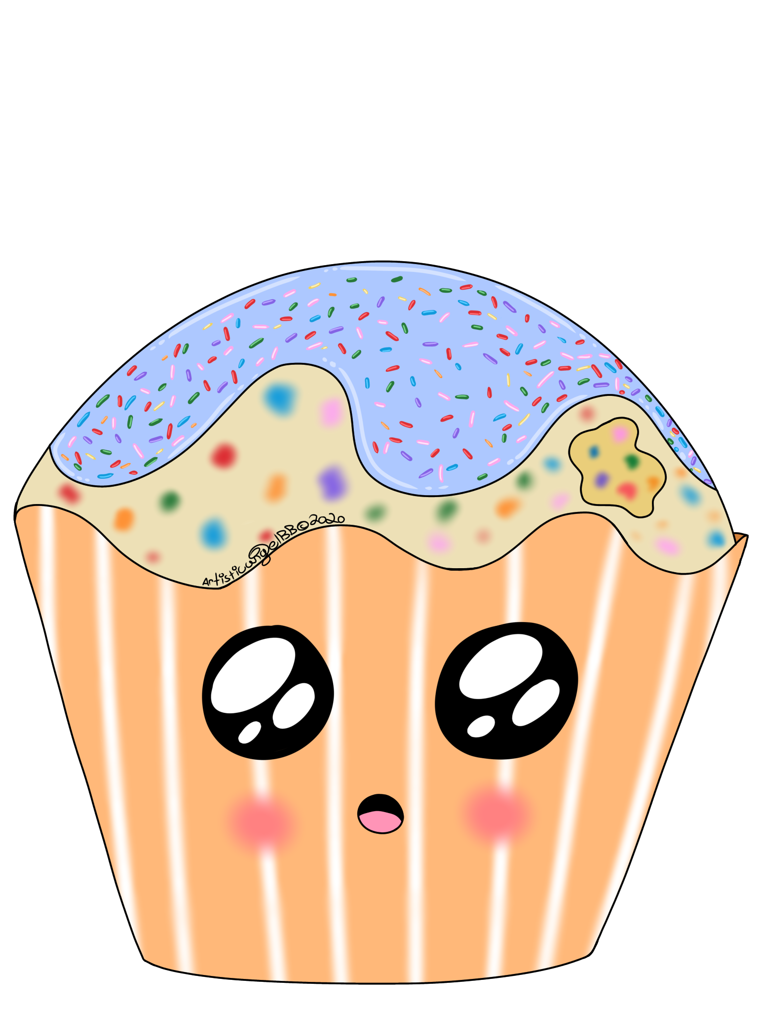 Birthday Cake Cupcake - ibisPaint