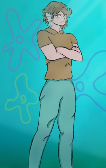 human squidward - ibisPaint
