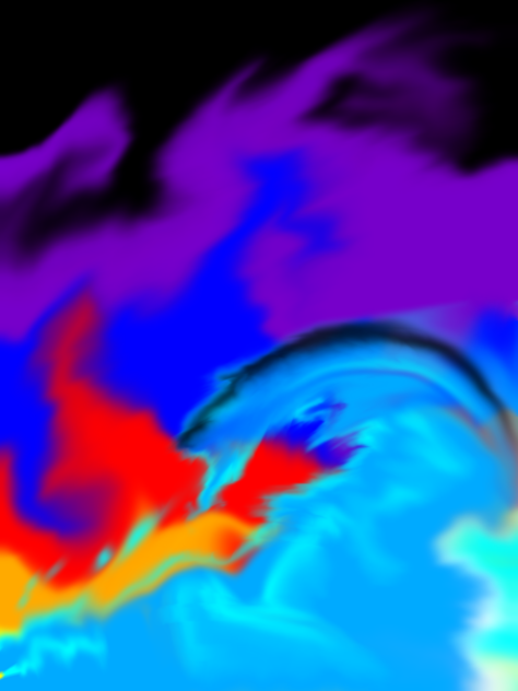 Ocean blue retake the second - ibisPaint