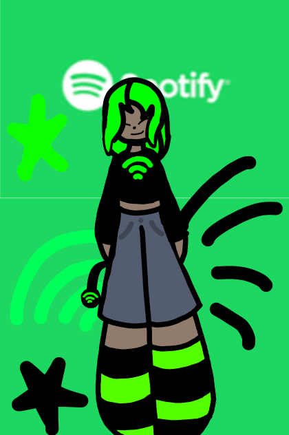 I made Spotify - ibisPaint
