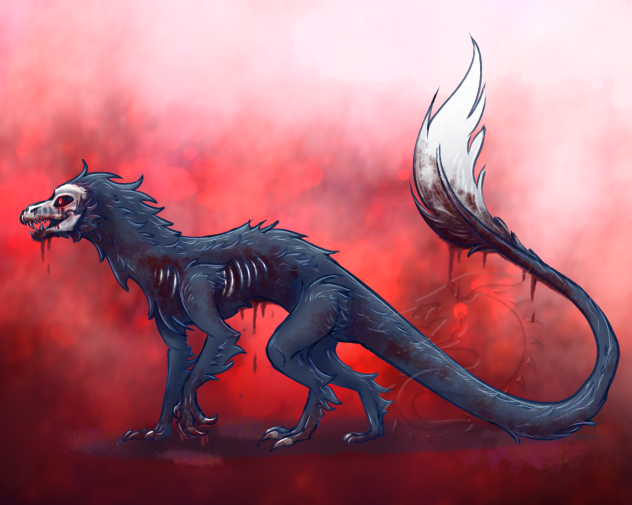 Bloody creature full-body - ibisPaint