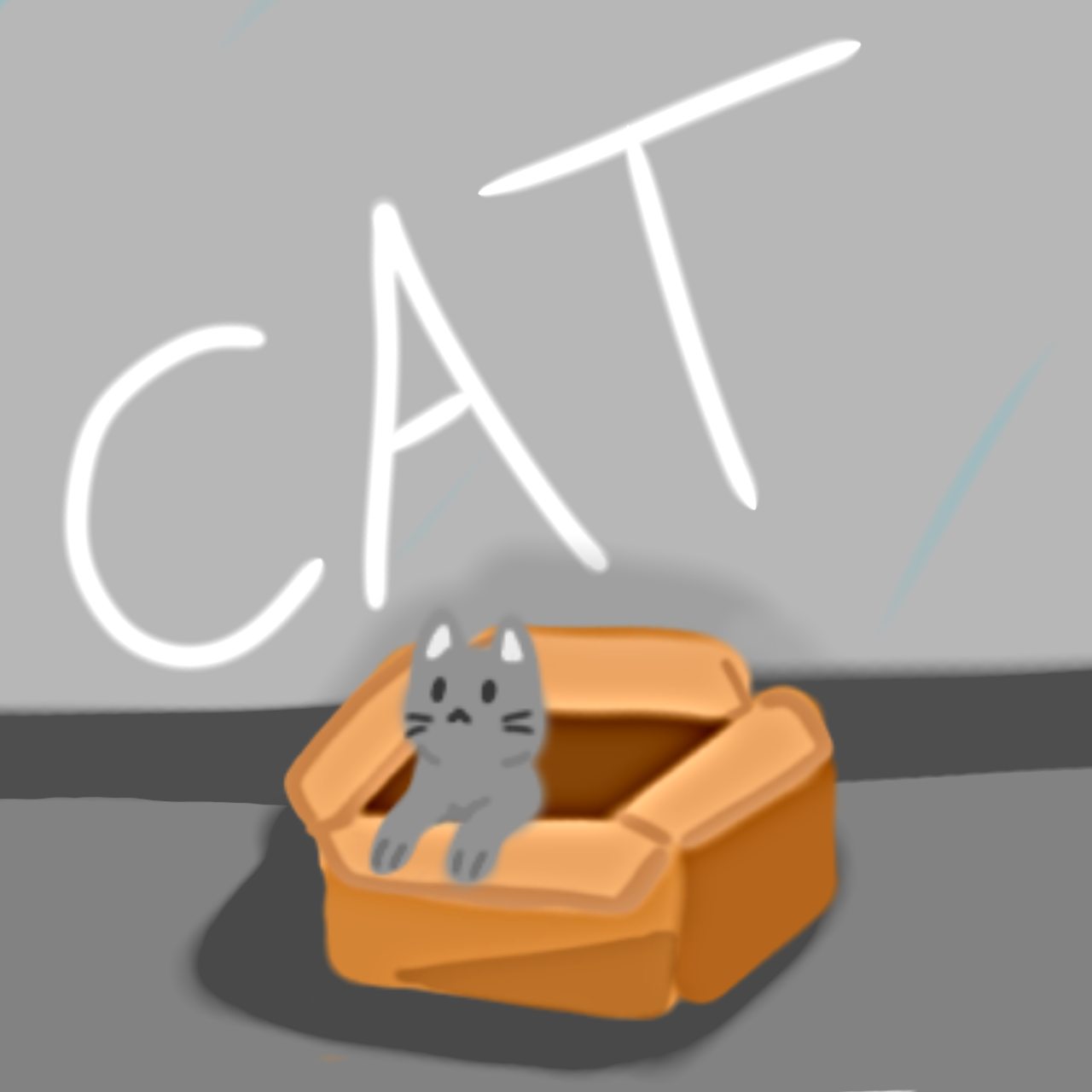 CAT in Box - ibisPaint