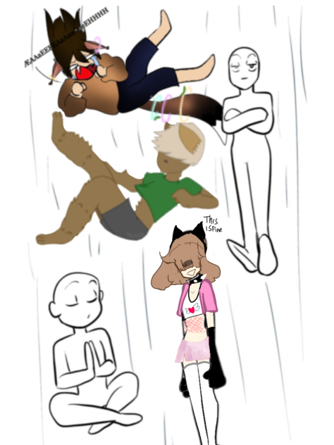 Falling collab lol - ibisPaint