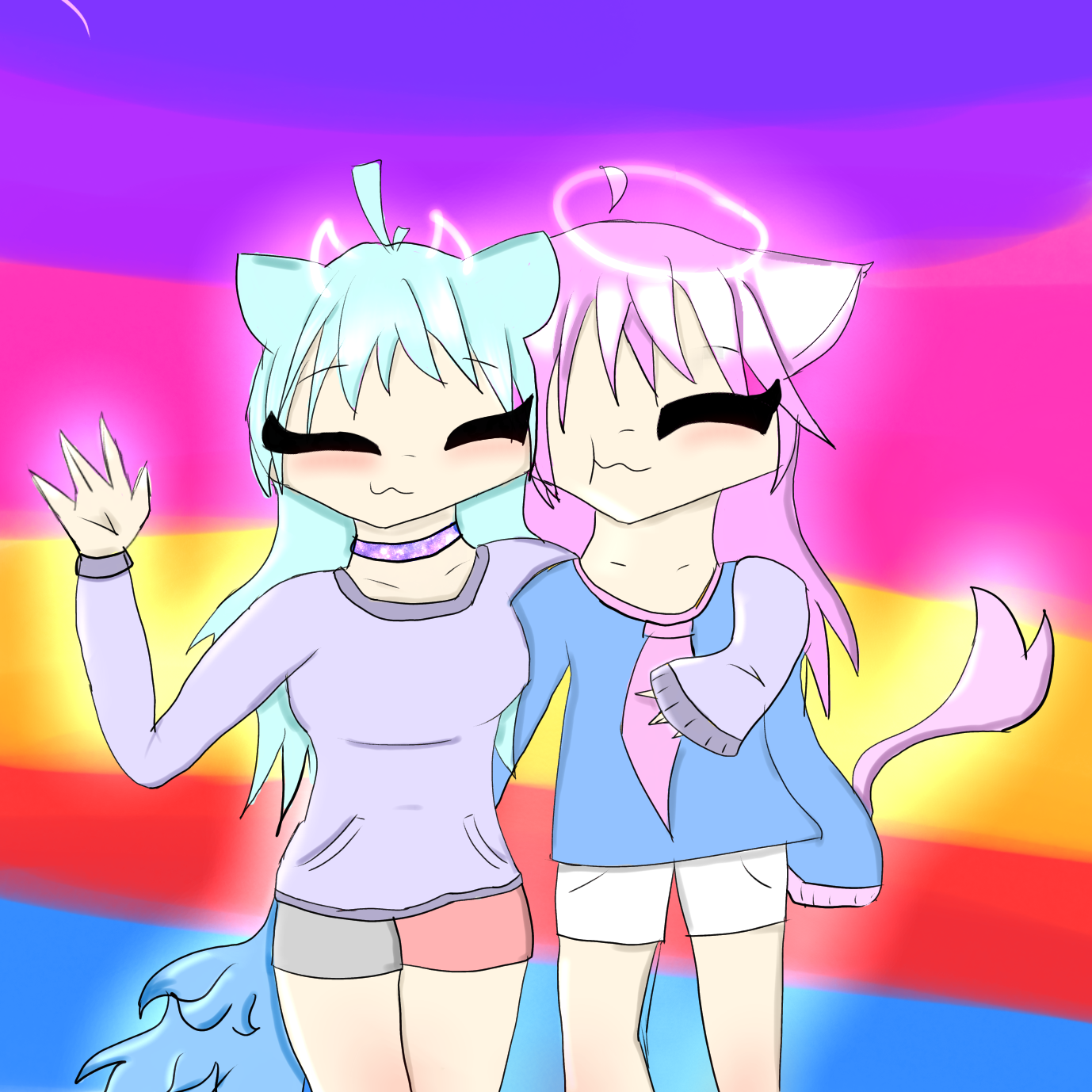 İ draw my friend and me - ibisPaint