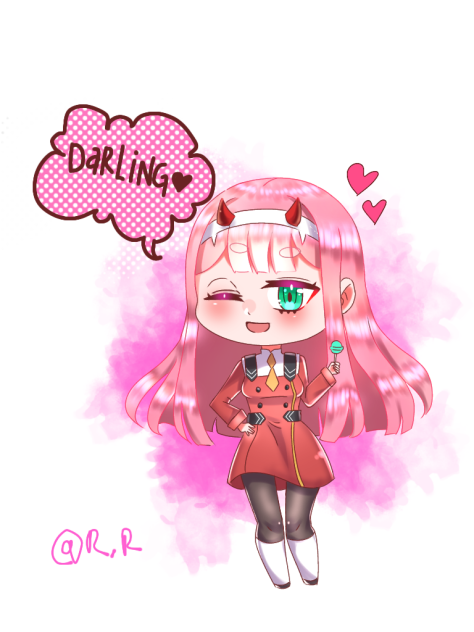 Zero two chibi - ibisPaint