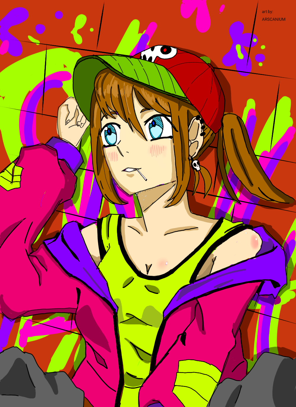 Skull cap - ibisPaint