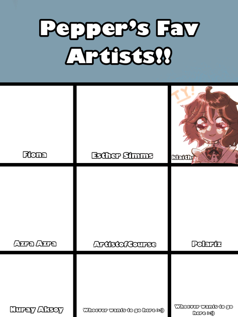 Peppers fav artists!!! - ibisPaint