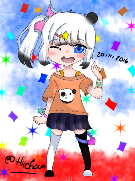 panda - chan (´ヮ`) - ibisPaint