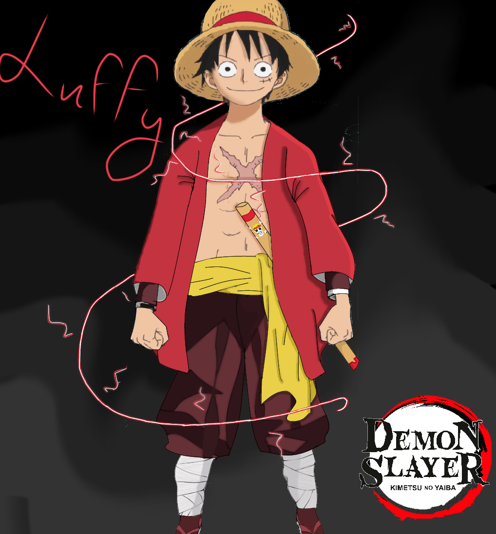 Luffy x Demon slayer - ibisPaint